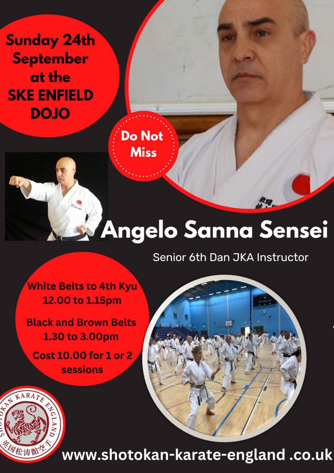 Angelo Sanna Sensei Course - Shotokan Karate